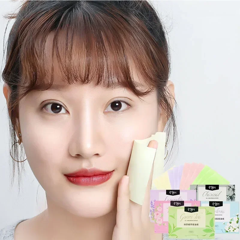 100Pcs-Face-Oil-Blotting-Paper-Protable-Face-Wipes-Facial-Cleanser-Oil ...
