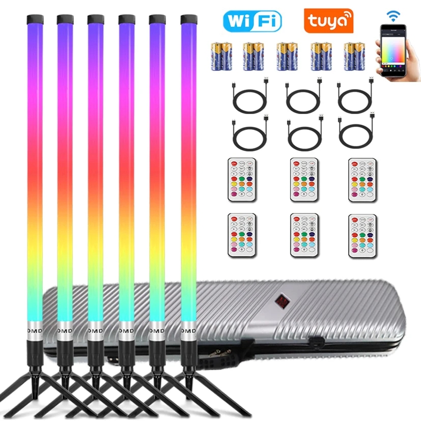 Tubo-de-luz-Led-Rgb-para-DJ-luces-de-ne-n-coloridas-con-soporte-6 ...
