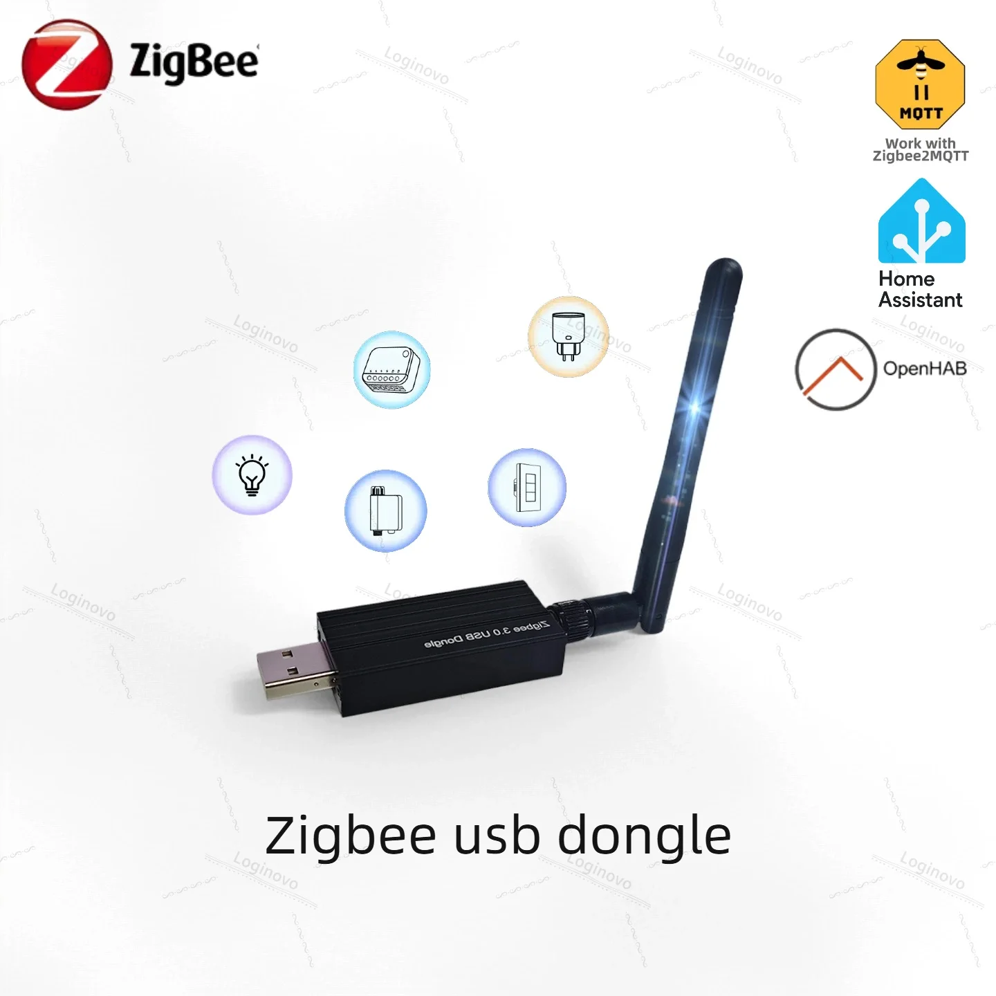 Zigbee 3.0 USB Dongle Plus Universal Zigbee Gateway Hub وحدة المنزل ...