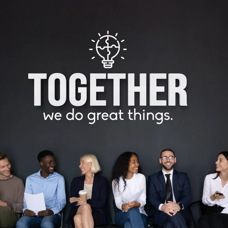 Together We Do Great Things Office Wall Sticker Vinyl Office ...