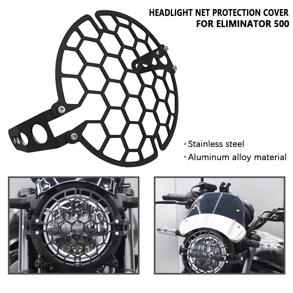 For-Motorcycle-Headlight-Mesh-Grill-Guard-Front-Lamp-Mesh-Grille-Cover ...