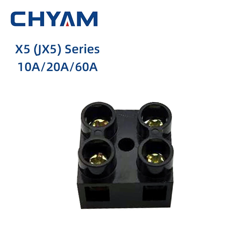 2P-Terminal-Blocks-X5-JX5-Series-10A-20A-60A-Dual-Row-Copper-Fixed-Type ...