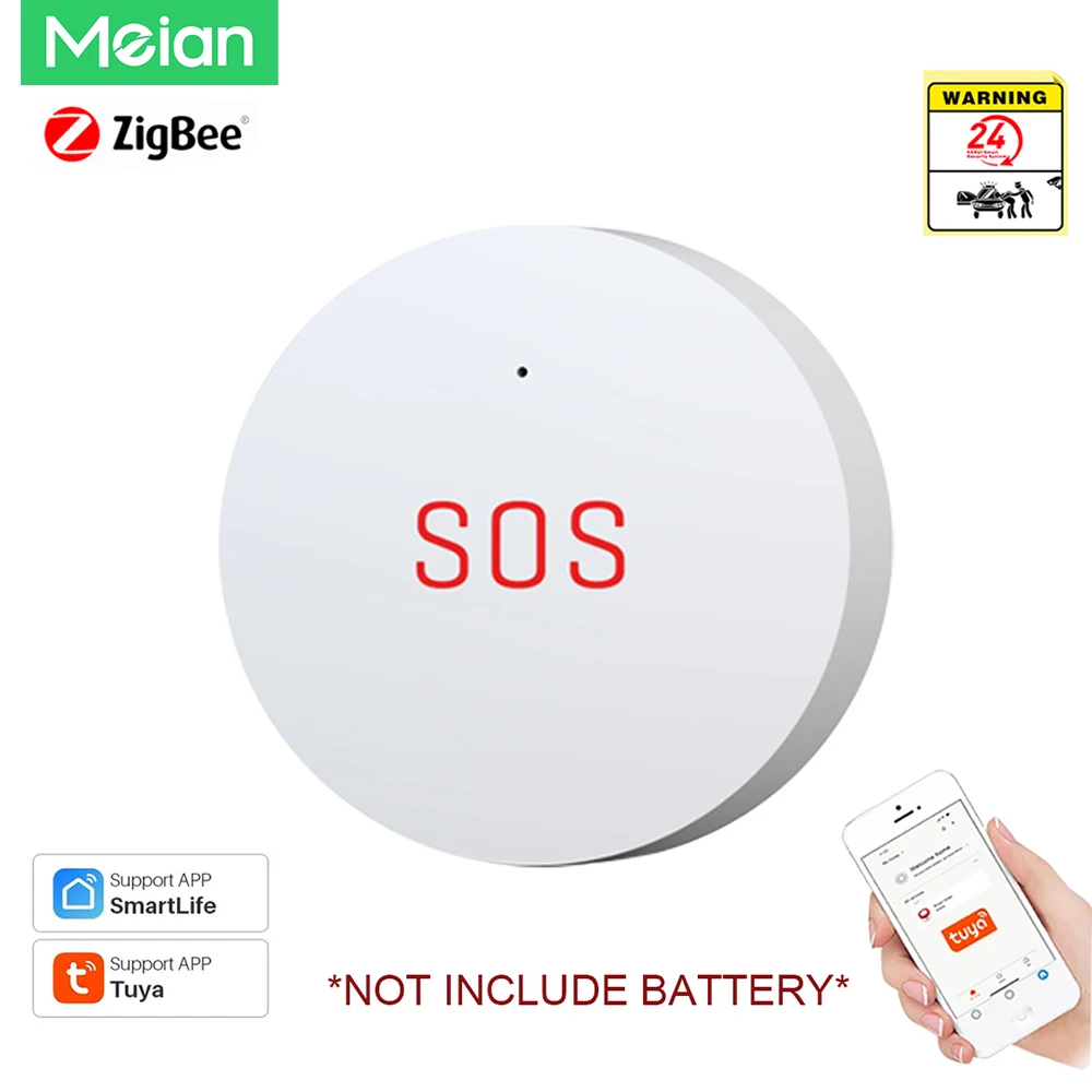 Meian-Zigbee-Emergency-Button-Linkage-Tuya-Wireless-SOS-Emergency-Panic ...