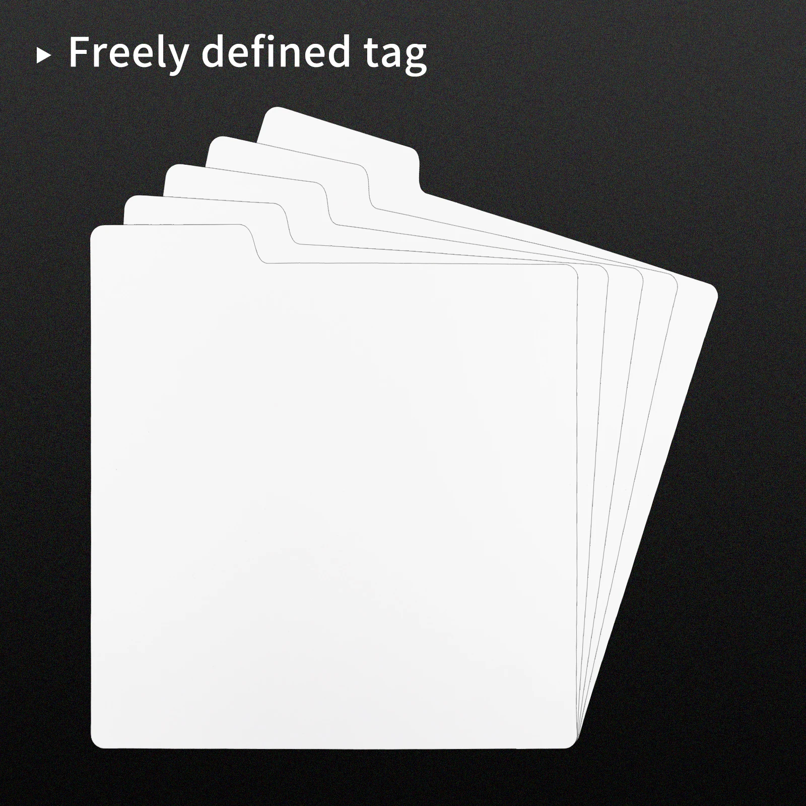 Hot Sale 5 Pcs White Vinyl Index Tag EP Dividers Writing Plat Board ...