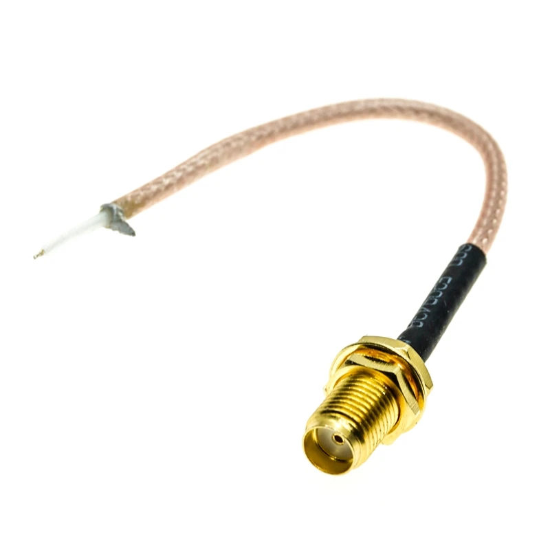 RG316 Cable SMA FEMALE Buklhead to PCB Solder Pigtail for WIFI Wireless ...