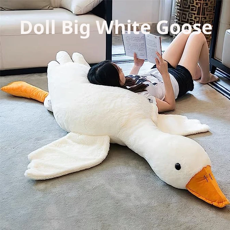 Large Goose Feather Plush Doll Goose Plush Toy Cute Goose Feather Soft ...
