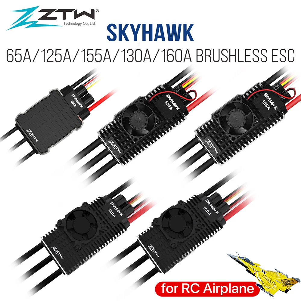 ZTW-32-Bit-Skyhawk-65A-125A-155A-130A-160A-Brushless-ESC-Telemetry-6 ...