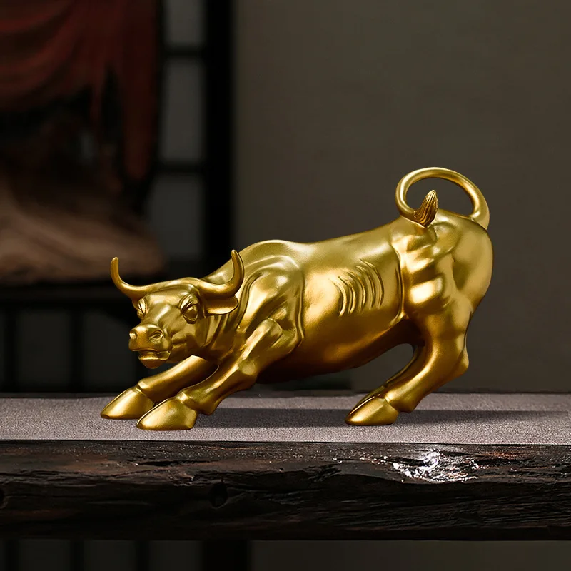 Wall Street Bull Desktop Statue