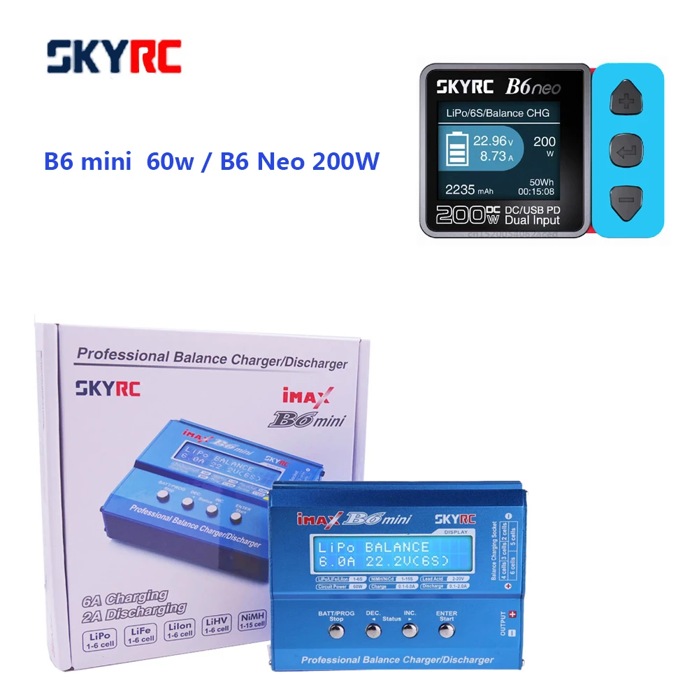 Original SKYRC imax B6 mini 60W B6 neo 200w Balance Charger Discharger ...