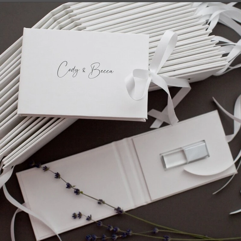 Personalized White Paper Usb Case Packaging-handmade Custom Logo Paper ...
