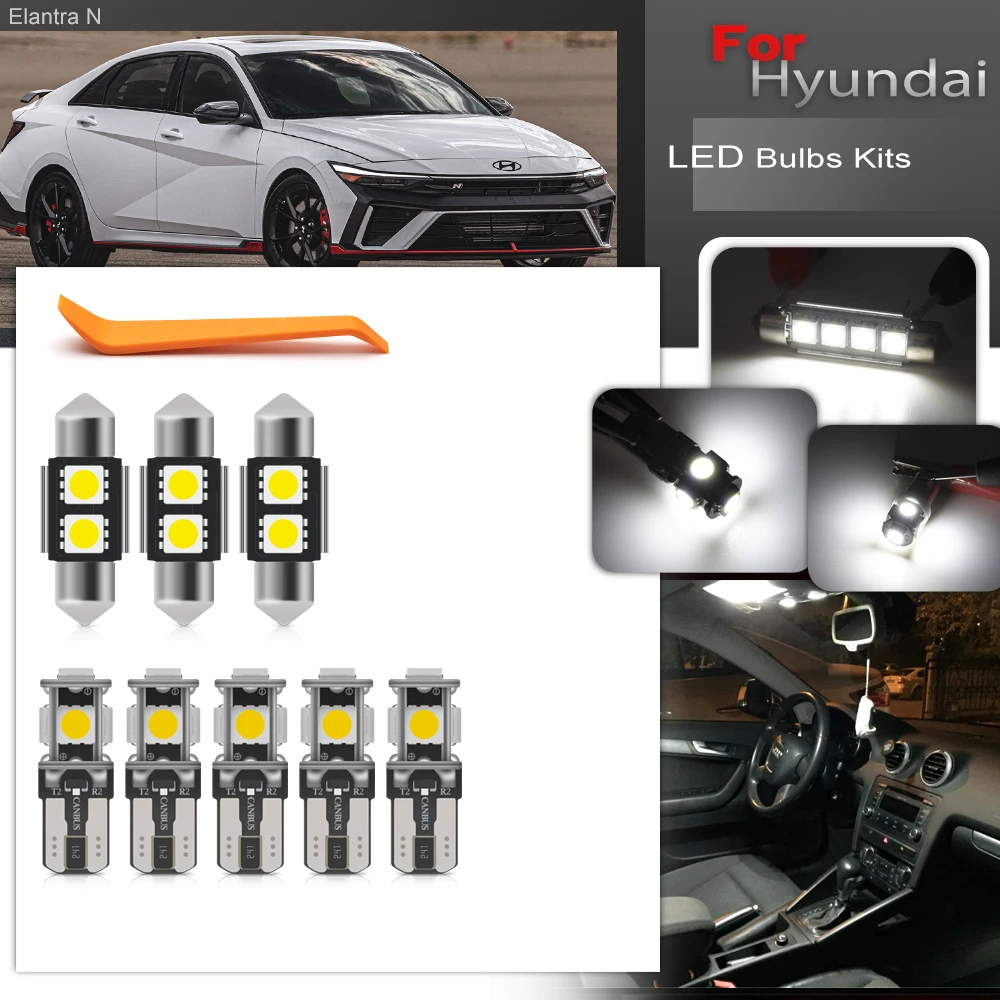 8PCs-For-Hyundai-Elantra-N-2022-Led-Interior-Package-Kits-Canbus-For ...