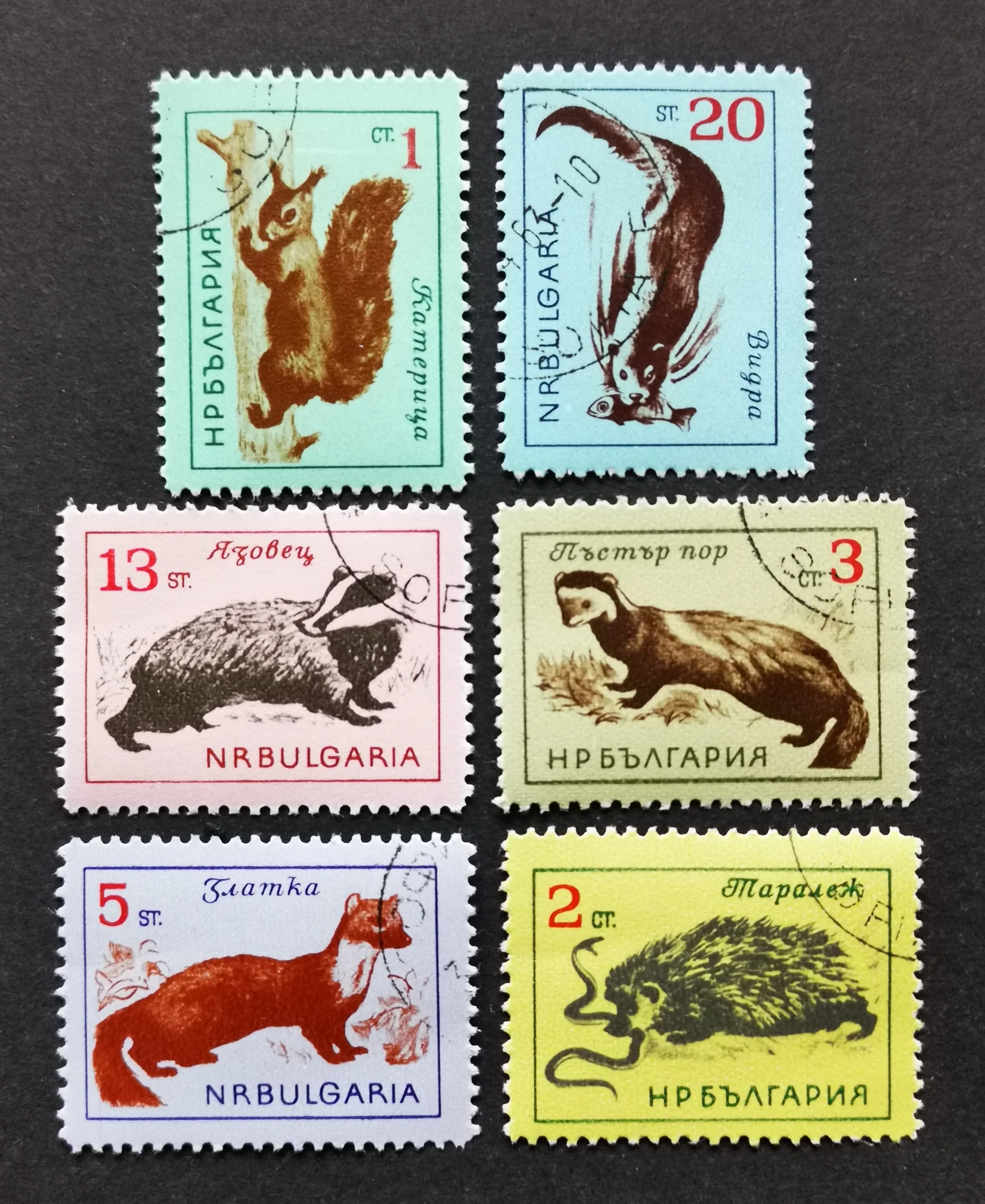 6Pcs-Set-Bulgaria-Post-Stamps-1963-Animals-Marked-Postage-Stamps-for ...