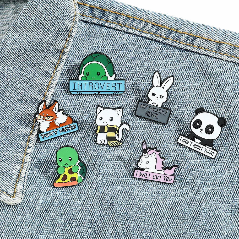 Pines-esmaltados-de-animales-de-dibujos-animados-broches-personalizados ...