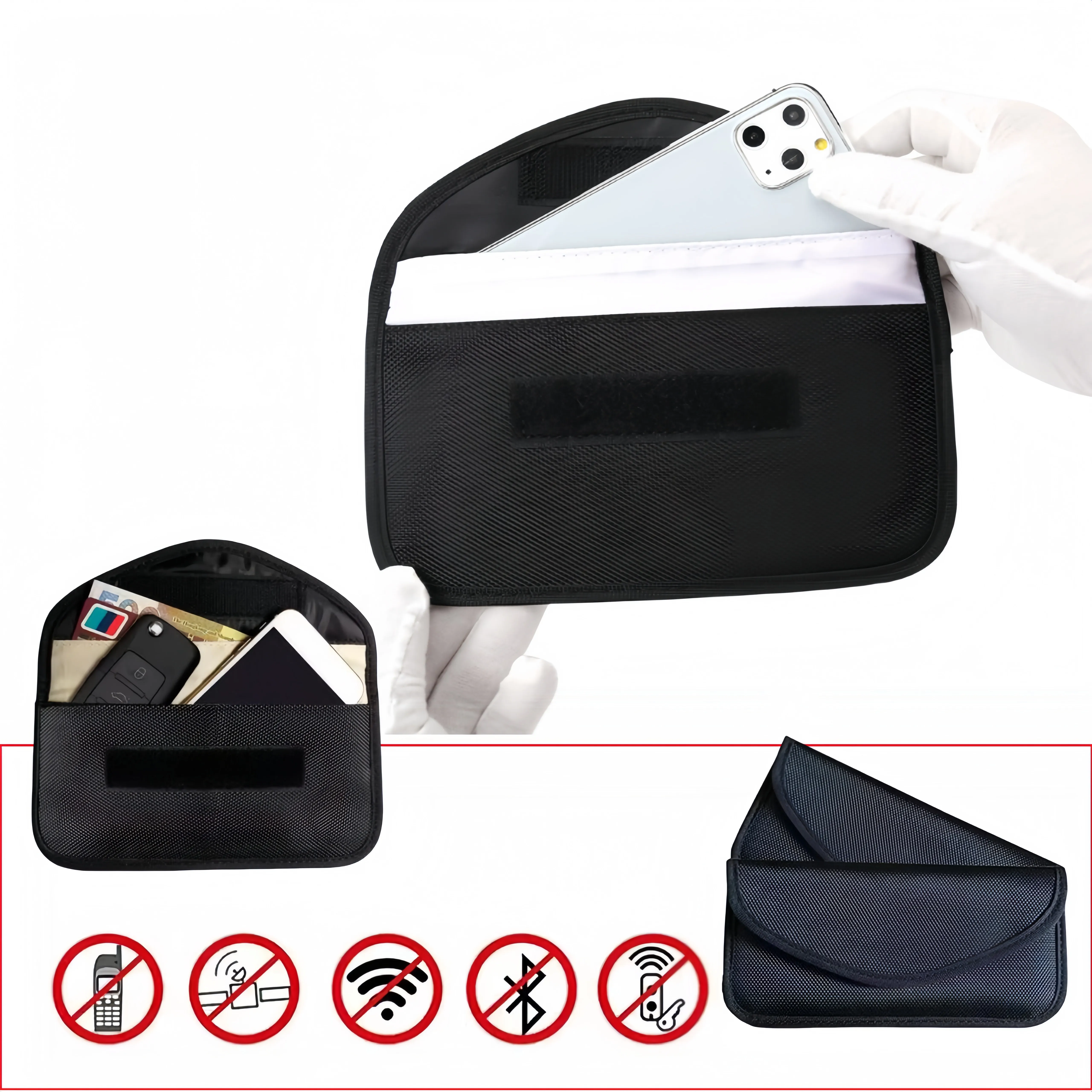 Universal Car Key Signal Blocker Case RFID Faraday Cage Fob Pouch Anti ...