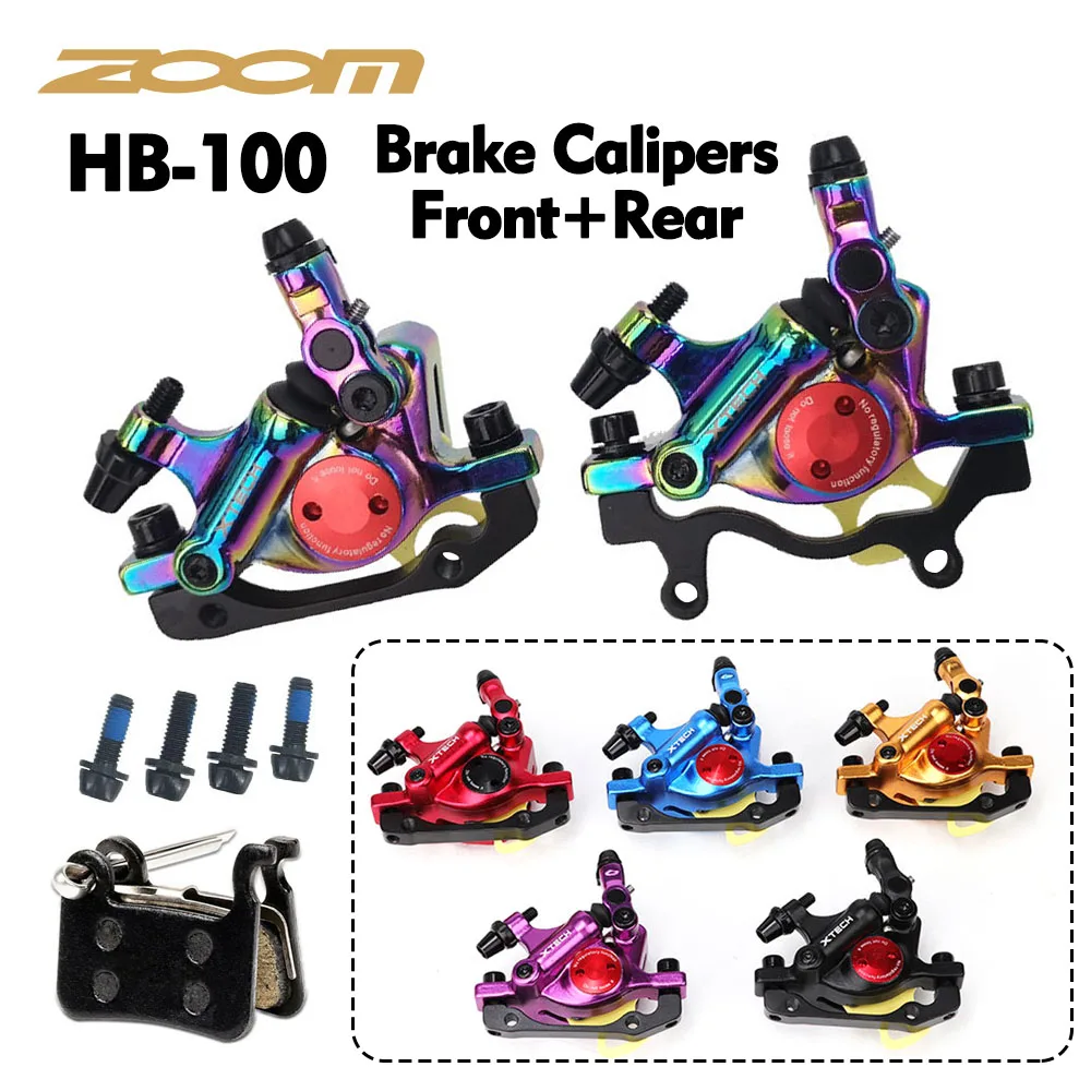ZOOM XTECH HB100 Hydraulic Disc Brake Calipers Road Bicycle Oil Line ...