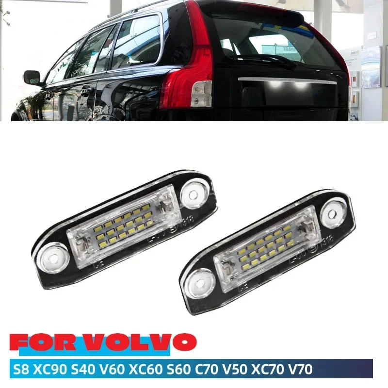 Car LED Number License Plate Light For Volvo S80 XC90 S40 V60 XC60 S60 ...