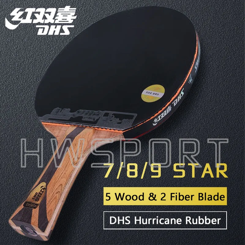 Raqueta de tenis de mesa Original DHS 7 Star, raqueta de Ping Pong ...