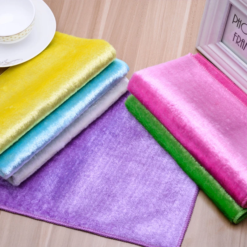 2Pcs Wood Fiber Magic Cleaning Cloths Anti-grease Kitchen Towels ...