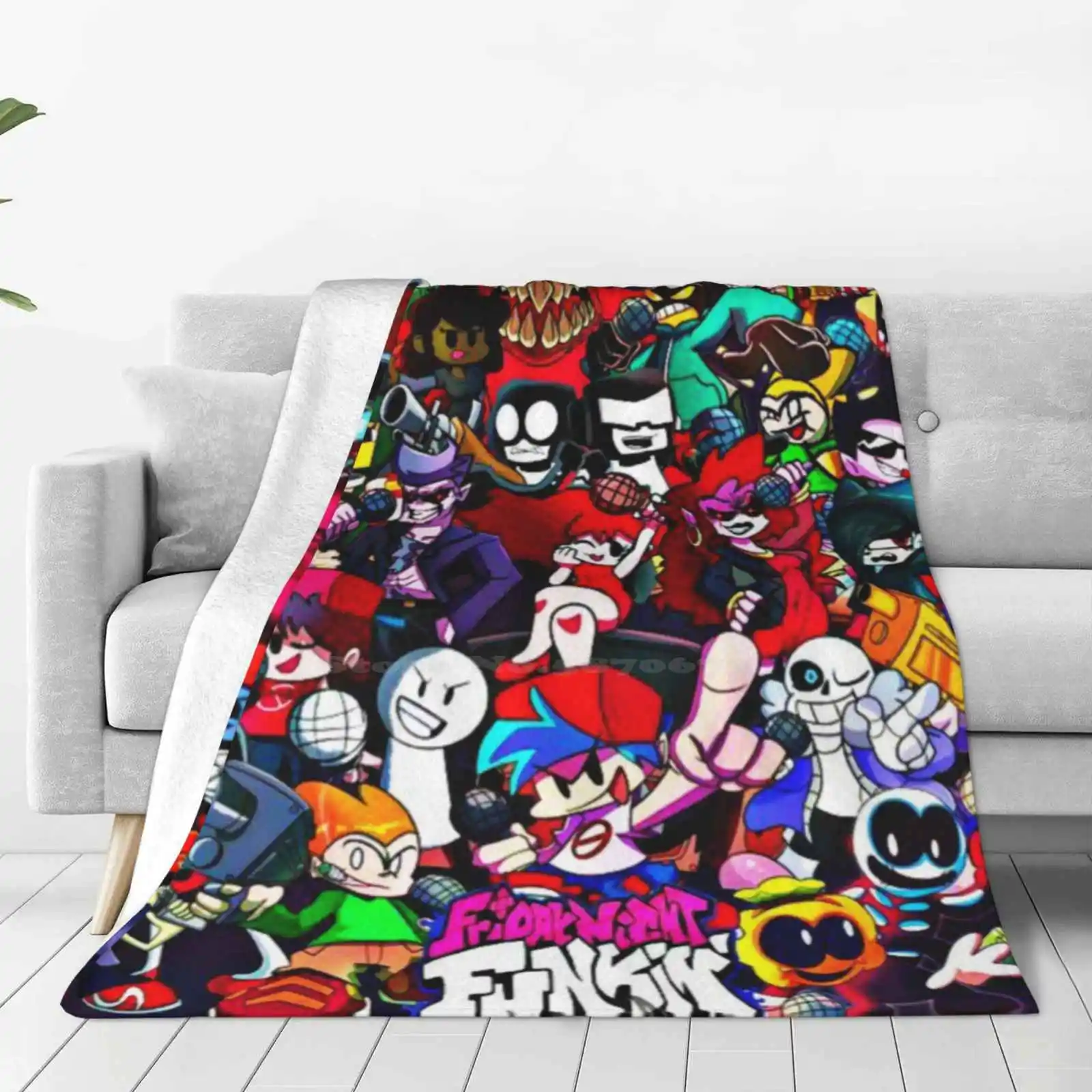 Friday-Night-Funkin-Characters-Fnf-Game-Fashion-Soft-Warm-Flannel ...