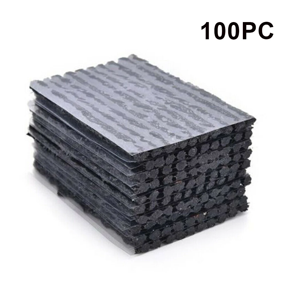 100PC-Car-Bicycle-Tire-Tubeless-Tire-Repair-Rubber-Strips-Strings-Kit ...