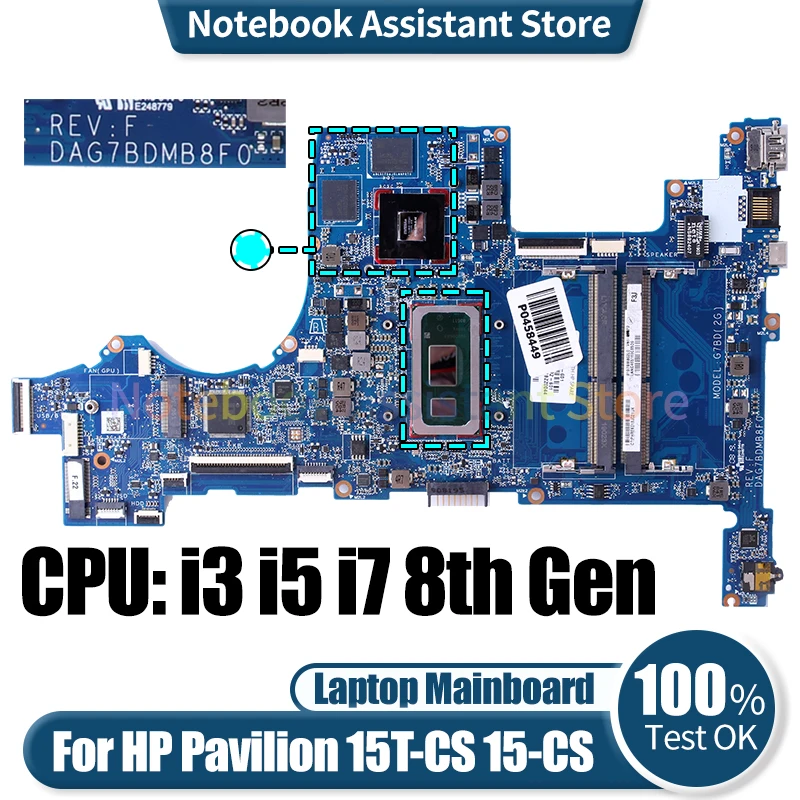 Placa-base-para-port-til-HP-Pavilion-15-CS-DAG7BLMB8D0-L67287-601 ...