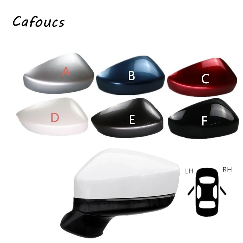Side Rearview Mirror Cover Wing Mirror Cap Door Mirror Shell For Mazda ...