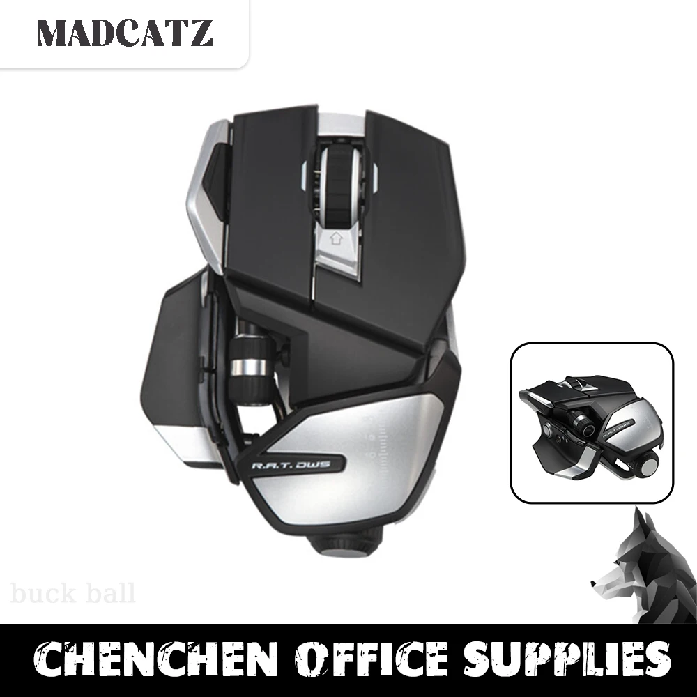 MAD-CATZ-RAT-DWS-Wireless-Bluetooth-Mouse-Rechargeable-Ergonomics-Low ...