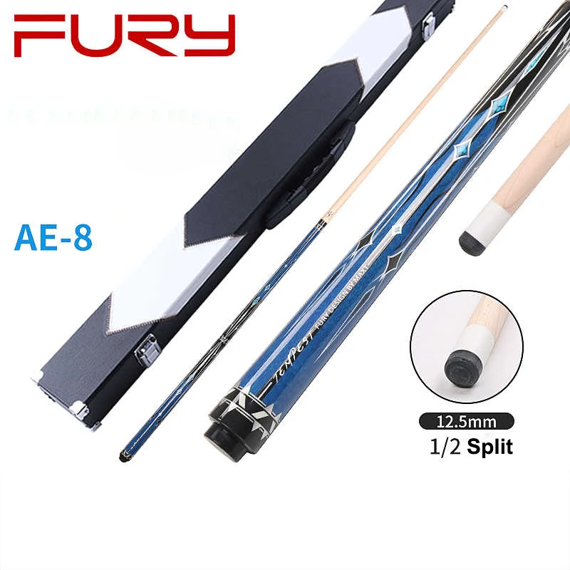NEW-Fury-Model-Pool-Cue-Stick-Maple-Shaft-Billiard-Cues-White-Shaft-12 ...