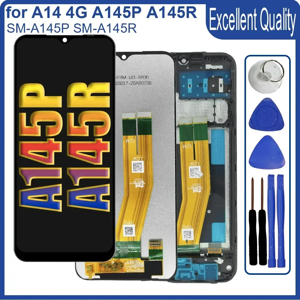 Tested LCD for Samsung Galaxy A14 4G A145P LCD Display Touch Screen ...