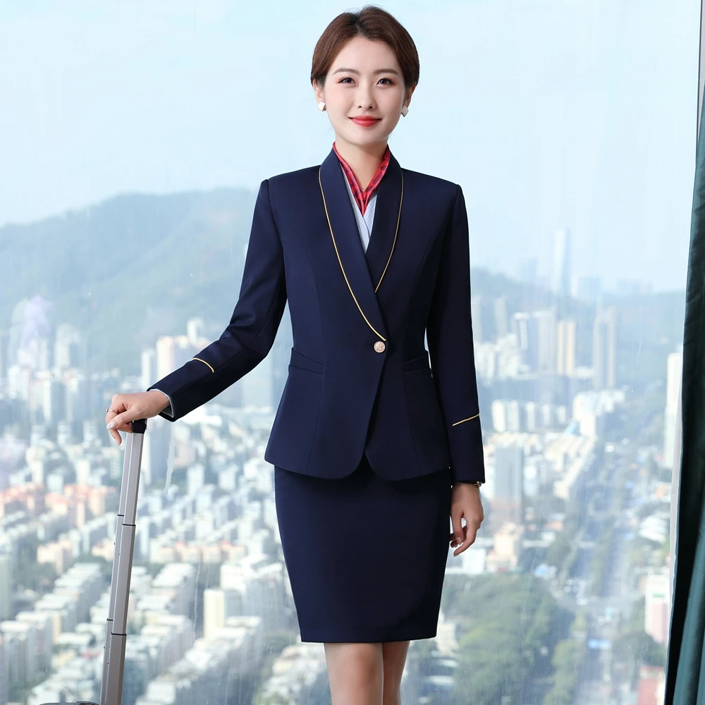 Estilo coreano primavera outono feminino saia ternos 2 peça conjunto de ...