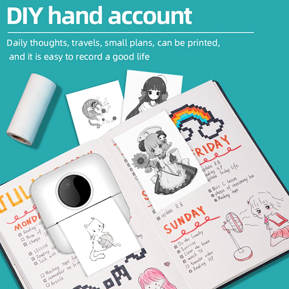 Lovely-Pocket-Thermal-Printer-Inkless-Mobile-Printing-Machine-For-Photo ...