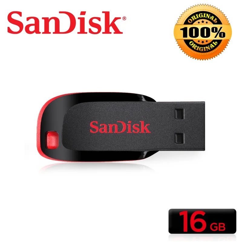 SanDisk 16G Flash Drive Cruzer Blade SDCZ50 Pen Drive USB2.0 Pendrive Original Sandisk Mini ...