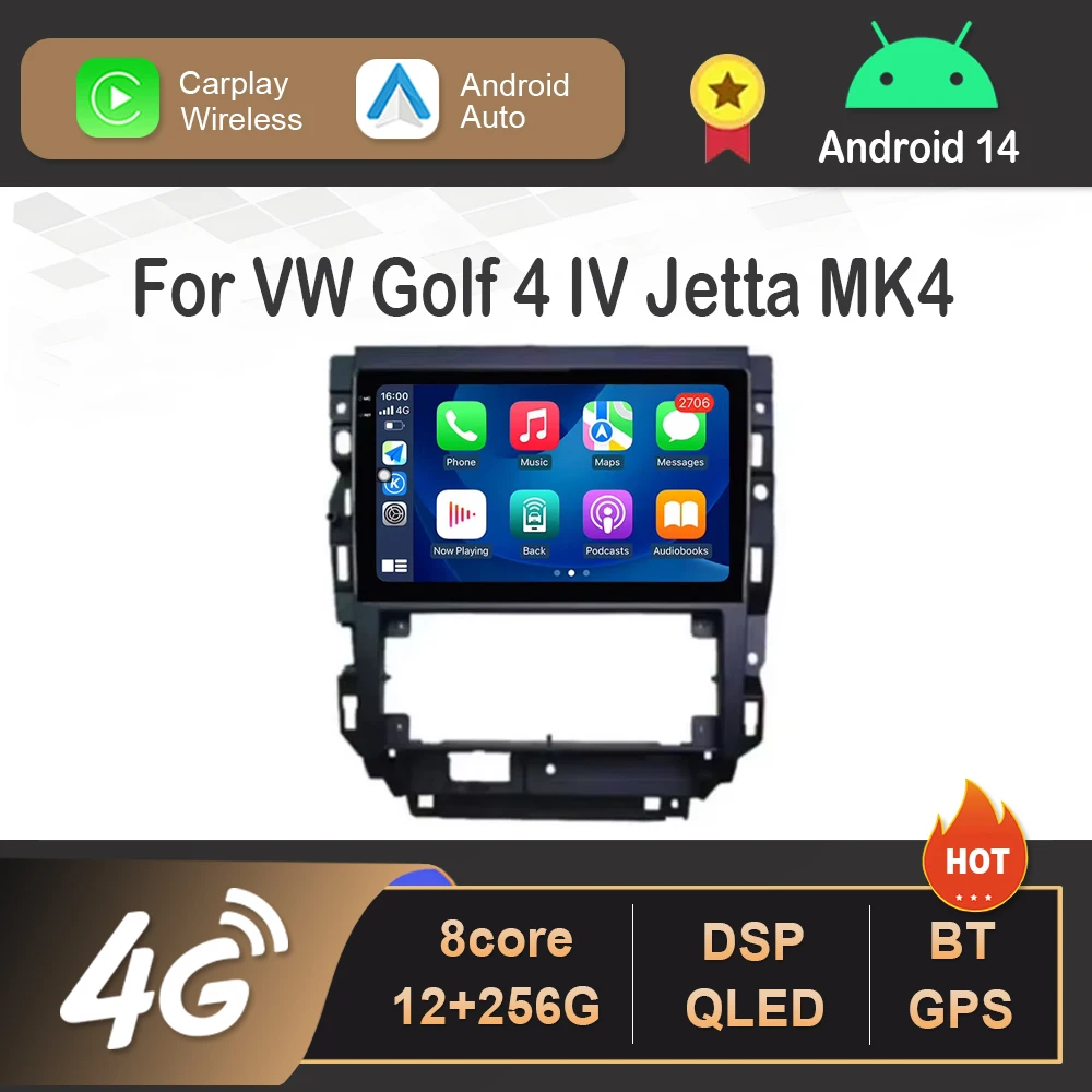 Para Volkswagen VW Golf 4 IV Jetta MK4 Radio de coche reproductor ...
