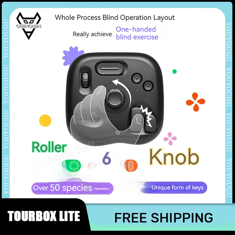 Tourbox-Lite-Light-Weight-Wired-Keyboard-Lightweight-Custom-Keypads-Designer-Handle-PC-ABS-Mini ...