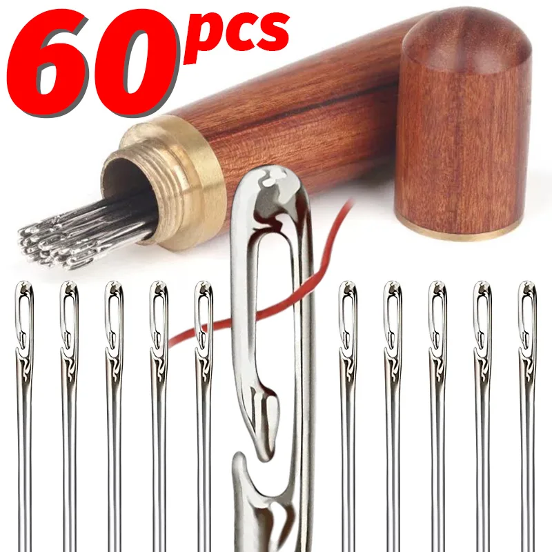 Sliver-Blind-Sewing-Needles-Stainless-Steel-Side-Hole-Elderly-Self ...