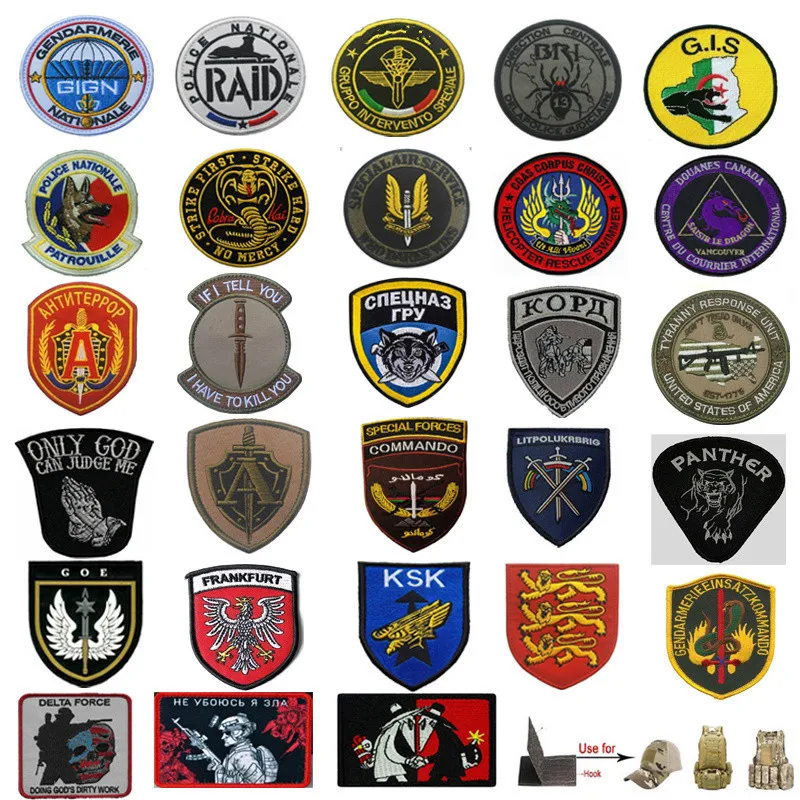 Police Swat Patches