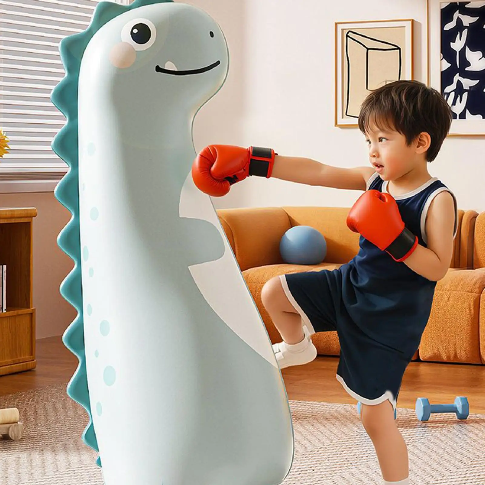 Inflatable Tumbler Boxing Standing Punching Bag Dinosaur Bear Model ...