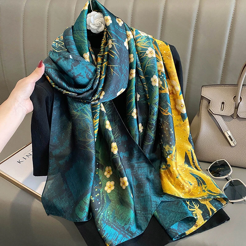 New-Silk-Shawls-Women-Luxury-Brand-Design-Foulard-Female-Scarf-Stoles ...