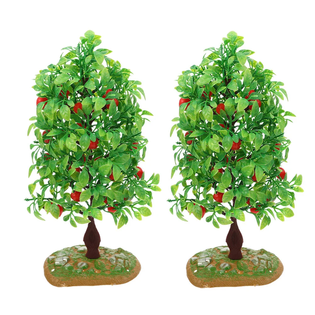 2-Pcs-Fruit-Tree-Model-Home-D-cor-Miniature-Fruit-Trees-Fake-Trees ...