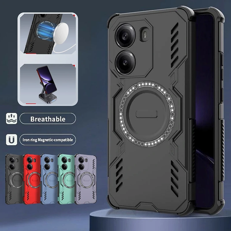 For Poco X7 Pro 5G Case Armor Shockproof Protect Phone Cover for Xiaomi ...