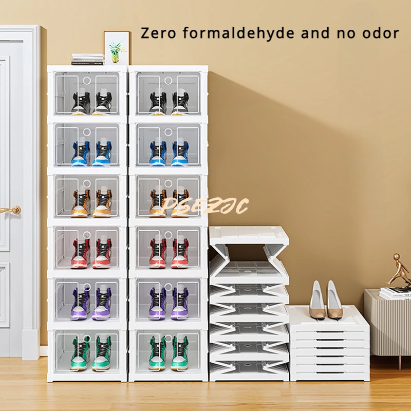 Household-Multi-layer-Shoe-Storage-Cabinet-Dustproof-Shoe-Box-Simple ...