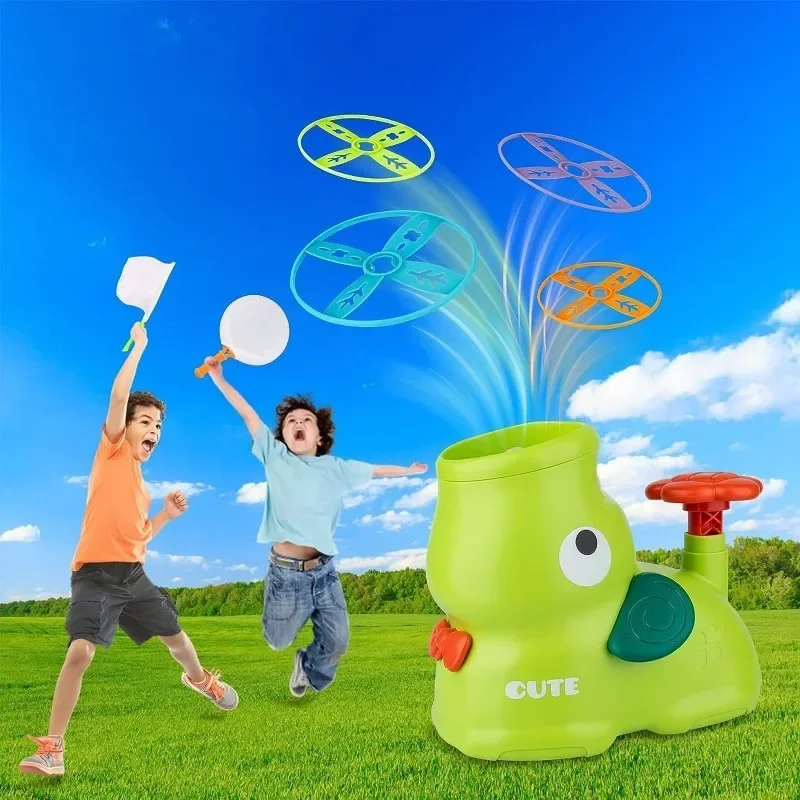 Flying-Disc-Saucer-Launcher-Toy-High-Altitude-Air-Rocket-Launcher-Relay ...
