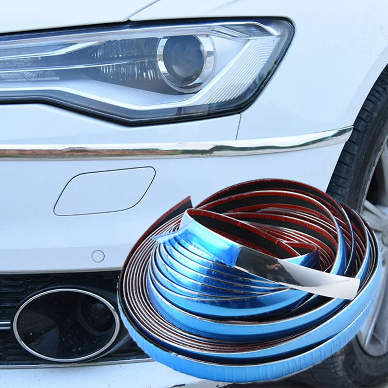 Exterior-Car-Chrome-Body-Strip-Bumper-Auto-Door-Protector-Moulding ...