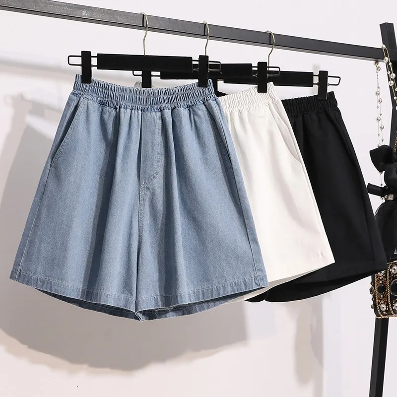 2024-Women-Summer-New-Casual-High-Waist-Short-Pants-Female-Loose-Wide ...
