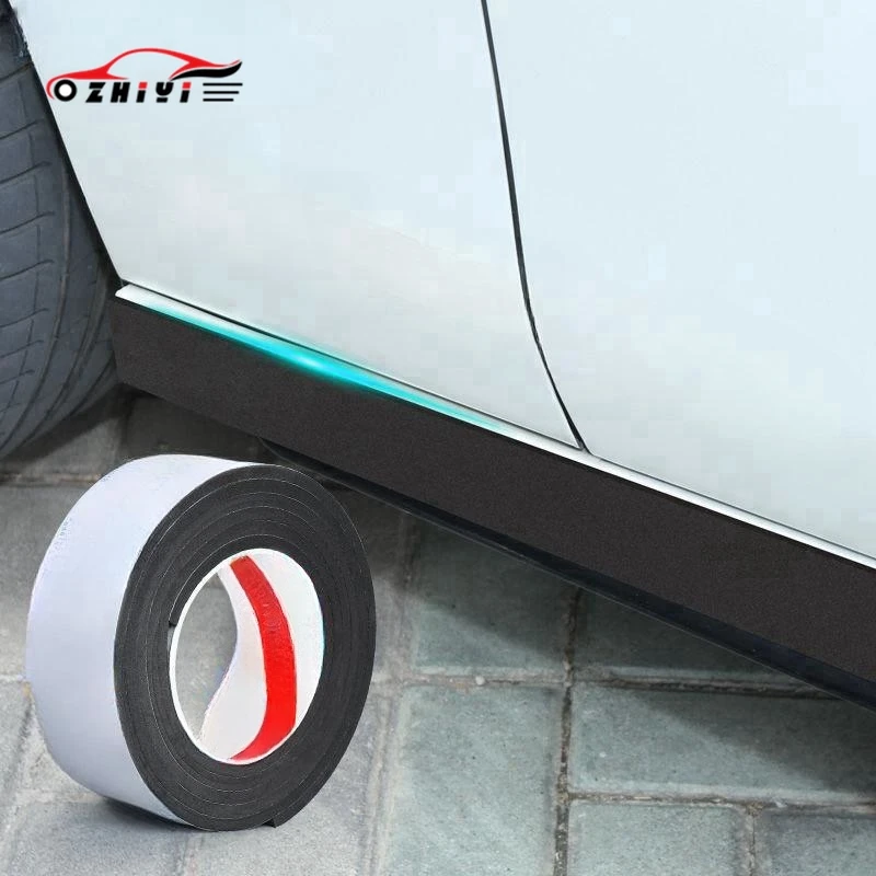 200CMx5CMx8MM Car Stickers Door Side Edge Protector Black White Body ...