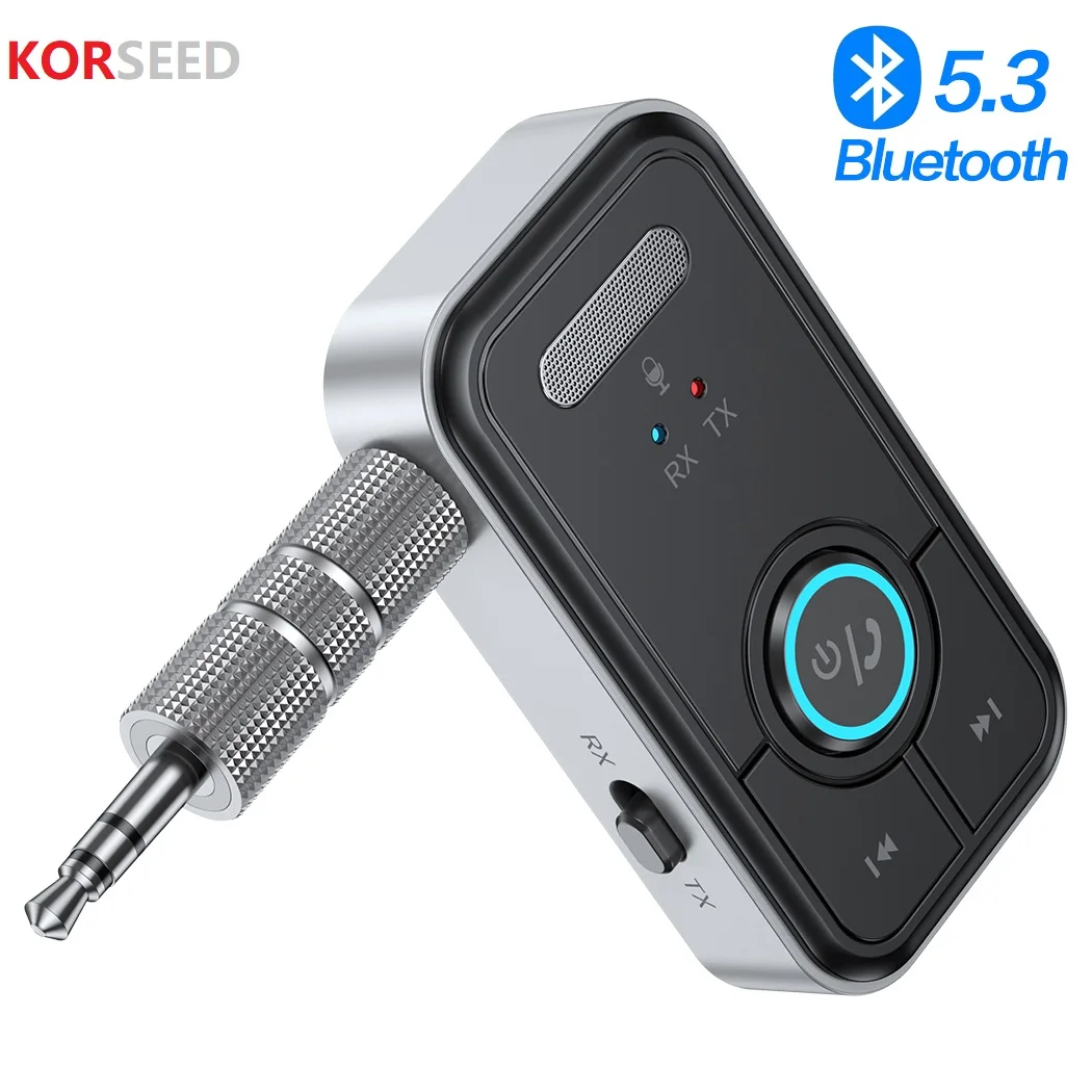Bluetooth-5-3-Car-AUX-Audio-Adapter-Receiver-Transmitter-AUX-Wireless ...