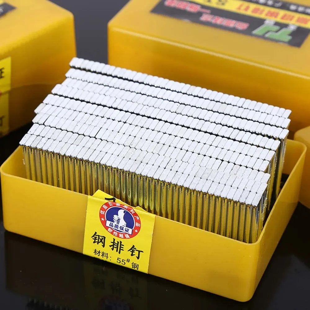 400Pcs-box-Pneumatic-Steel-Nails-Durable-Steel-Silver-Steel-Nails-ST25 ...