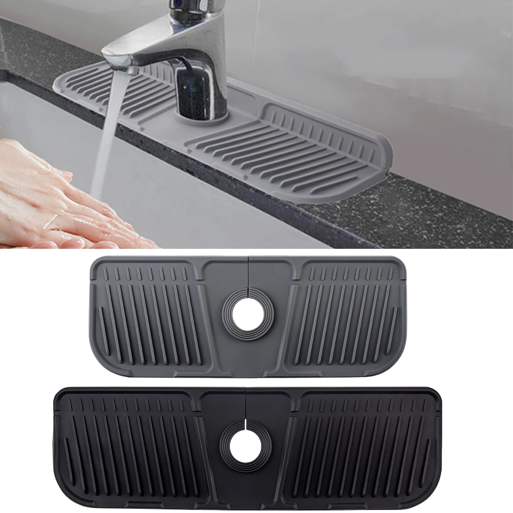 Kitchen-Silicone-Faucet-Mat-Faucet-Water-Catcher-Mat-Sink-Splash-Pad ...