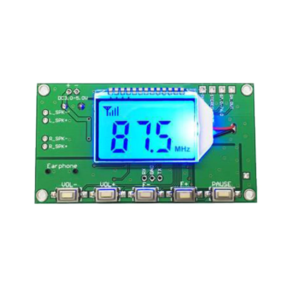 FM Radio Receiver Module Frequency Modulation Stereo Receiving PCB ...