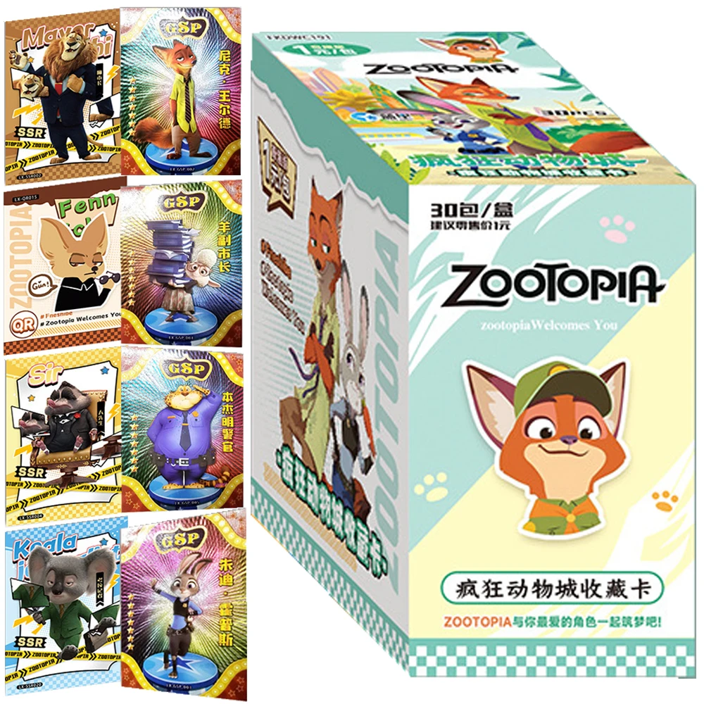 Genuine-Zootopia-Card-For-Children-Adventure-Comedy-Animated-Movie-Nick ...
